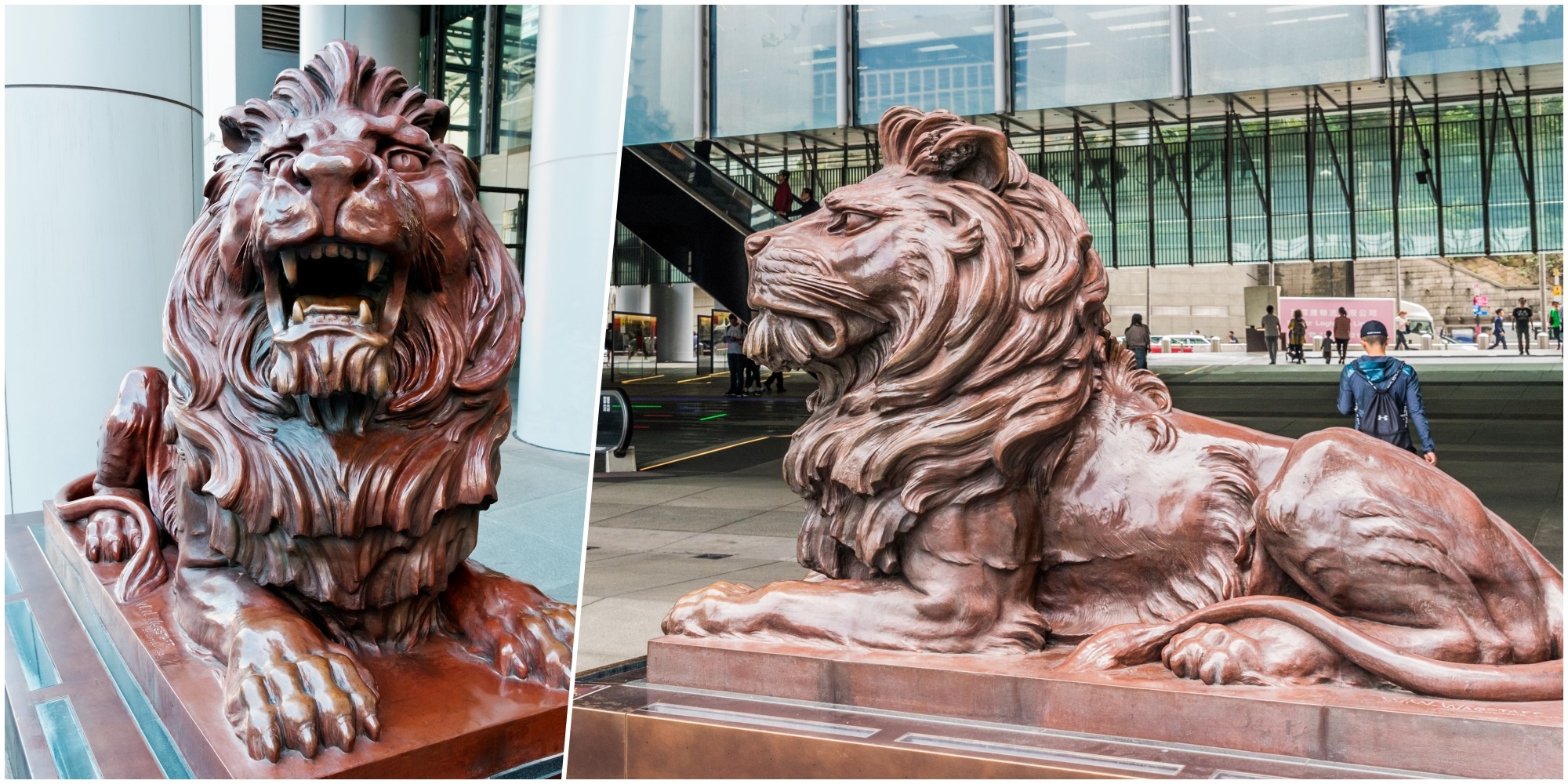 Story of the guardian lions of banks in Hong Kong | Hong Kong | Greater ...