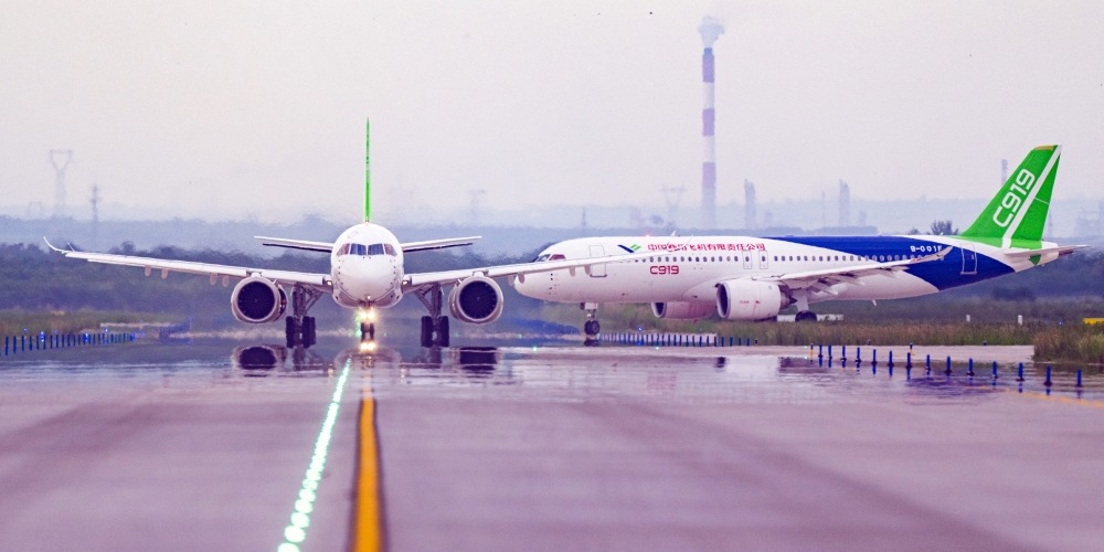 中国航空｜C919多次有此礼遇 飞机为什么要“过水门”？ | 航空航天 | 中国科技 | 当代中国