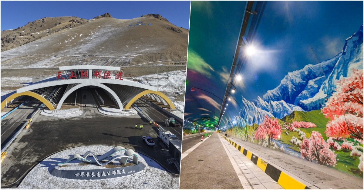 The world's longest expressway tunnel: China's Tianshan Shengli Tunnel ...