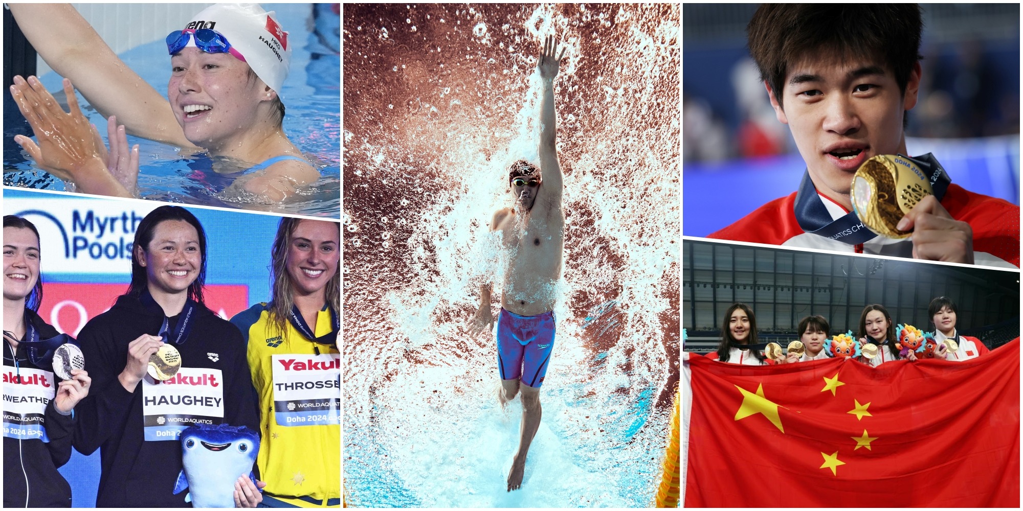 China's athletes shine at World Aquatics Championships in Doha | Sports ...
