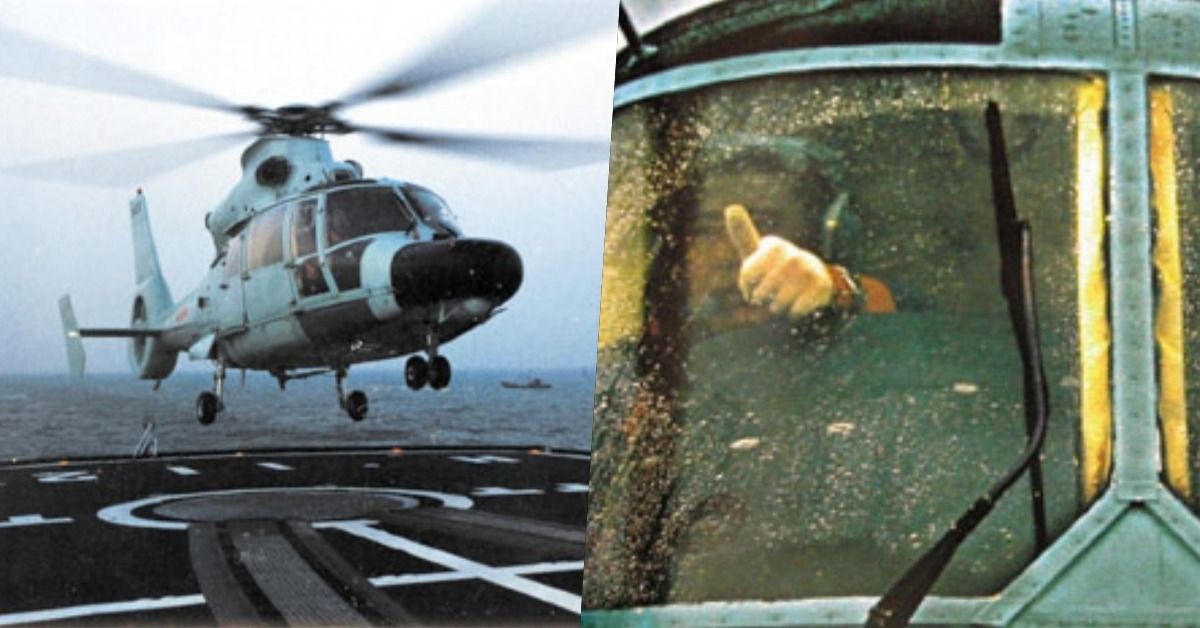 China's first helicopter landing test on ship successfully completed ...