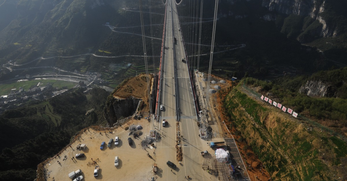Aizhai Bridge in China's Hunan was opened to traffic | Today in History ...